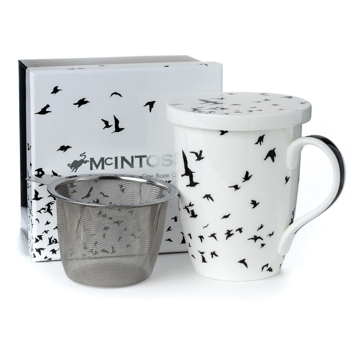 Bird Silhouette Tea Mug w/ Infuser and Lid | NEW FOR 2025 | McIntosh Shop
