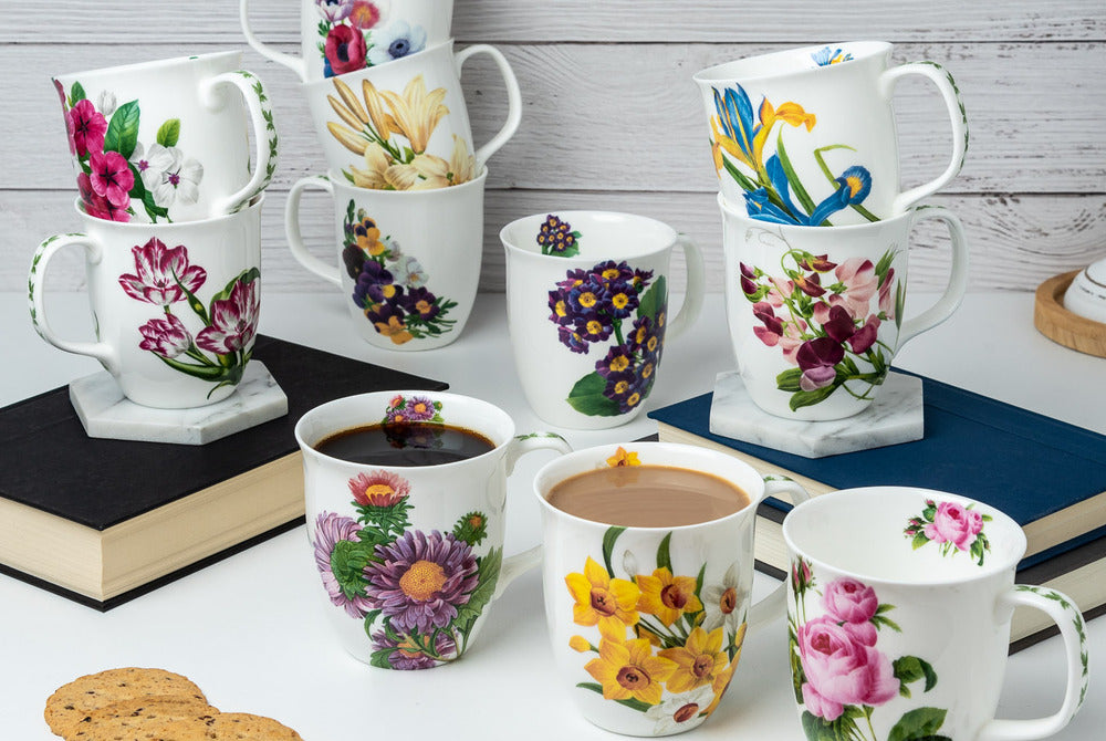 Botanical Flowers 3 Mug Bundle | McIntosh Shop