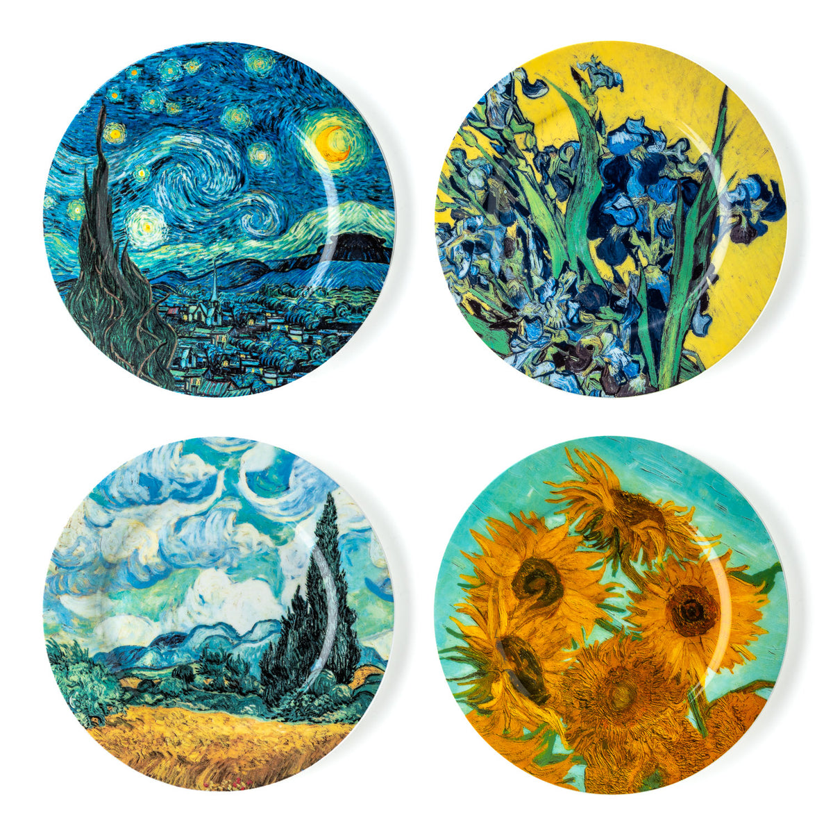 Van Gogh set of 4 Dessert Plates | McIntosh Shop