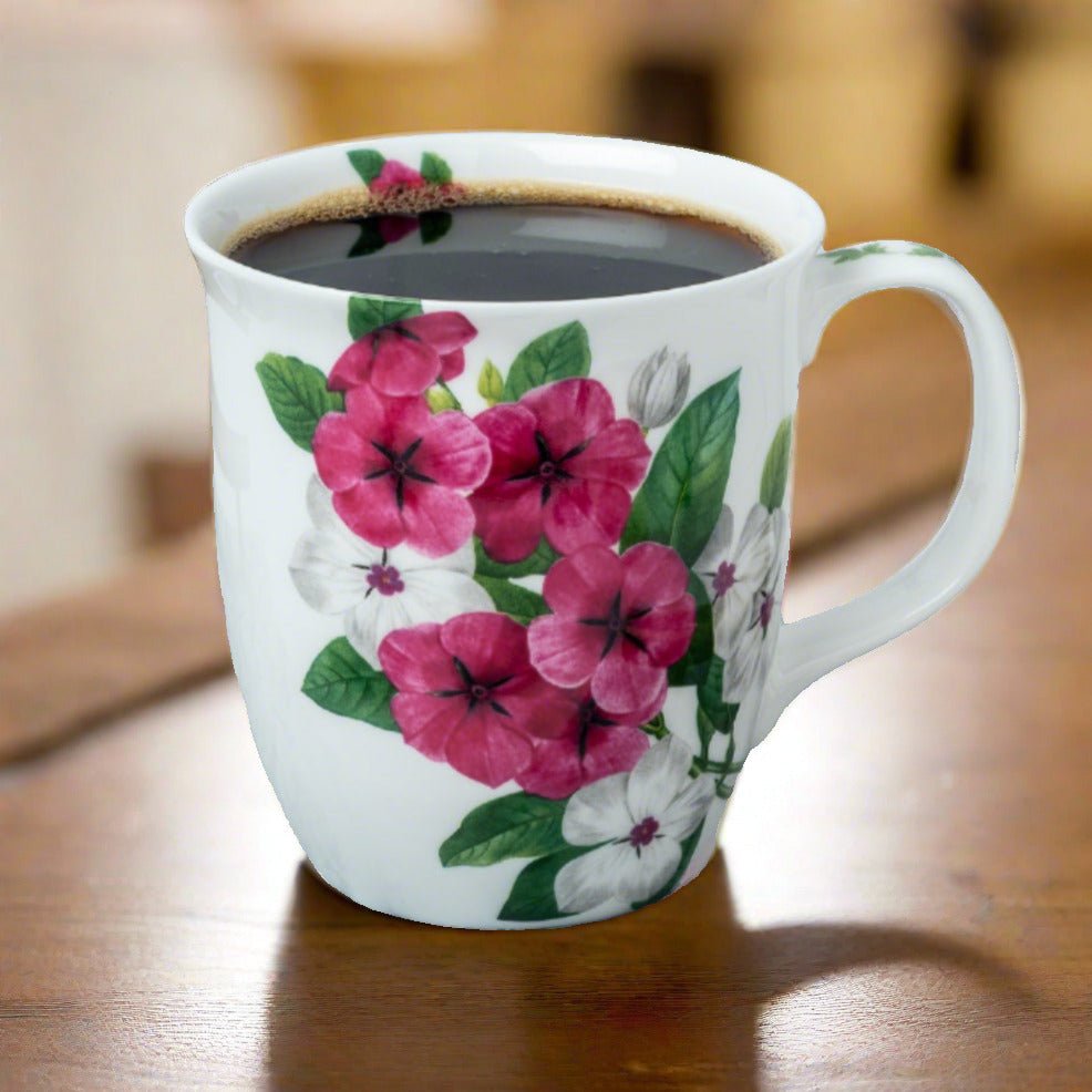 Botanical Flowers Garden Phlox Java Mug | McIntosh Shop