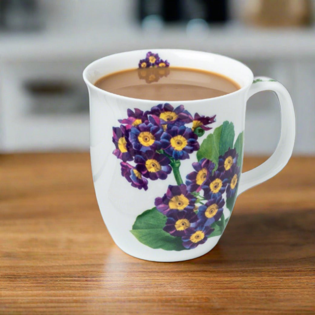 Botanical Flowers Purple Primrose Java Mug | McIntosh Shop